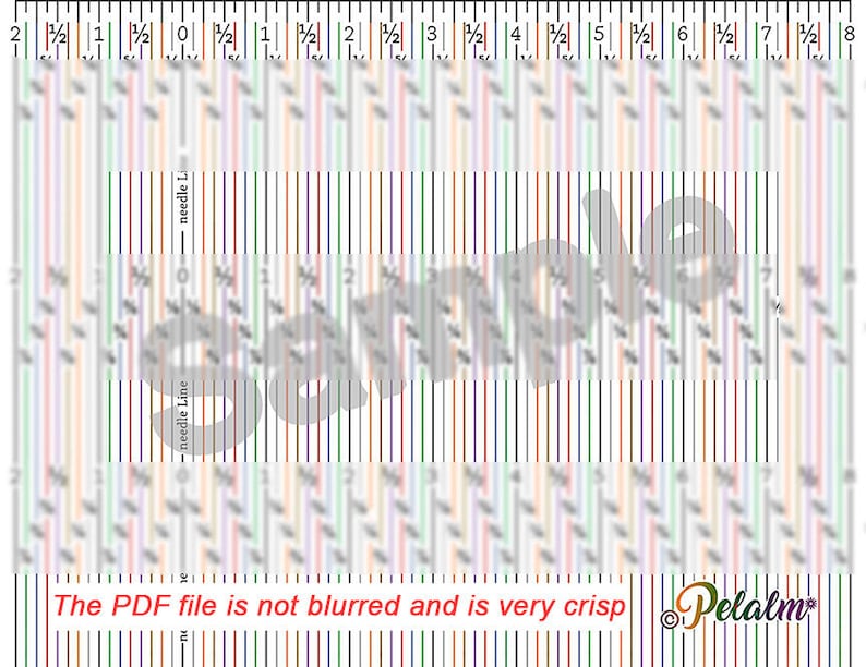 Printable 1/8th Inch Seam Guide Allowance Template - (INCHES) - Gabarit ...