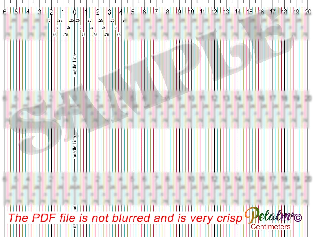 Printable .25 Cm Seam Guide Allowance Template METRIC. Gabarit ...