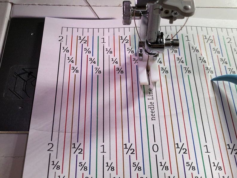 Printable 1/8th Inch Seam Guide Allowance Template - (INCHES) - Gabarit ...