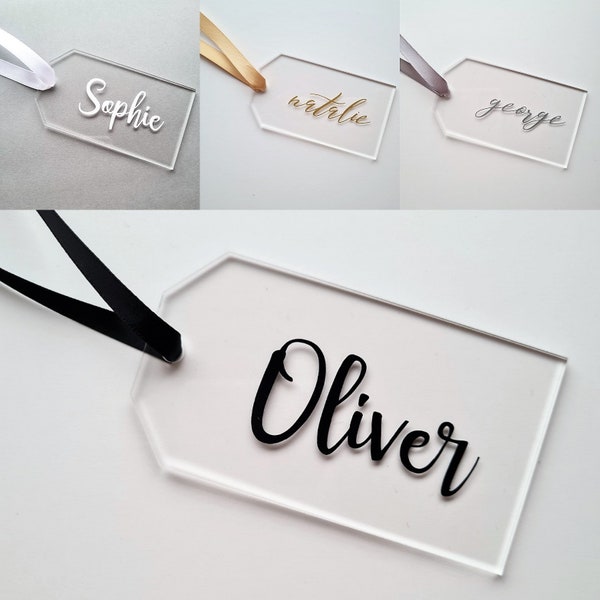 Acrylic Name Tags - Etsy