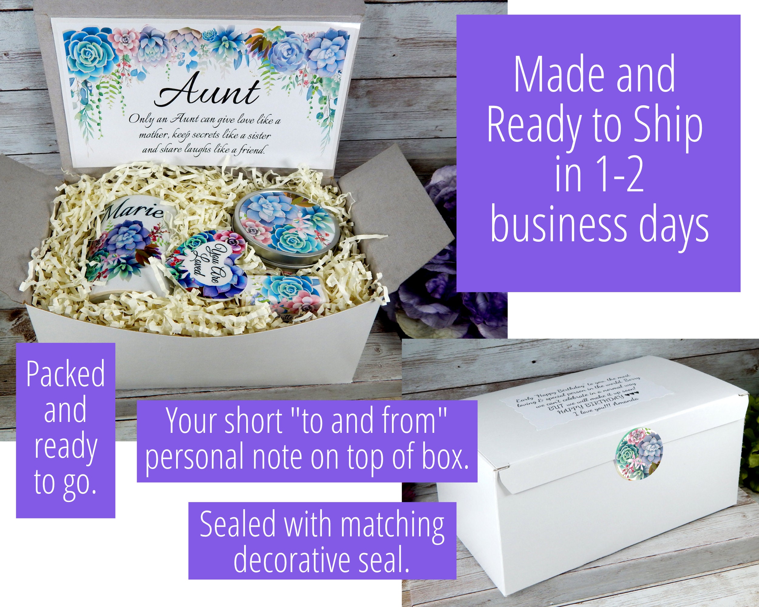 Gift for My Aunt Auntie Gift Box Aunt Gifts | Etsy