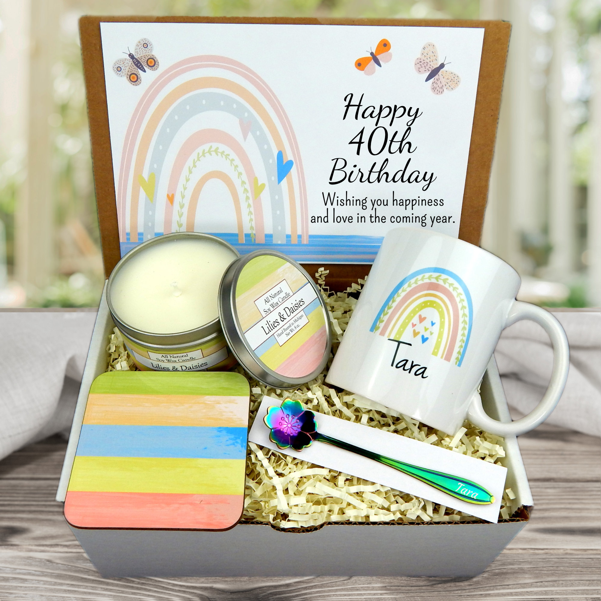 Personalized 40th Birthday Gifts - Birthday Gift Basket for 40th ...