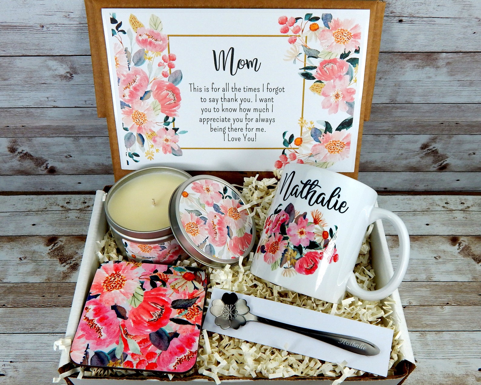 Pink Gift Basket For Mom Birthday Gift For Mother With Mug Etsy pink-gift-basket-for-mom-birthday-gift-for-mother-with-mug-etsy