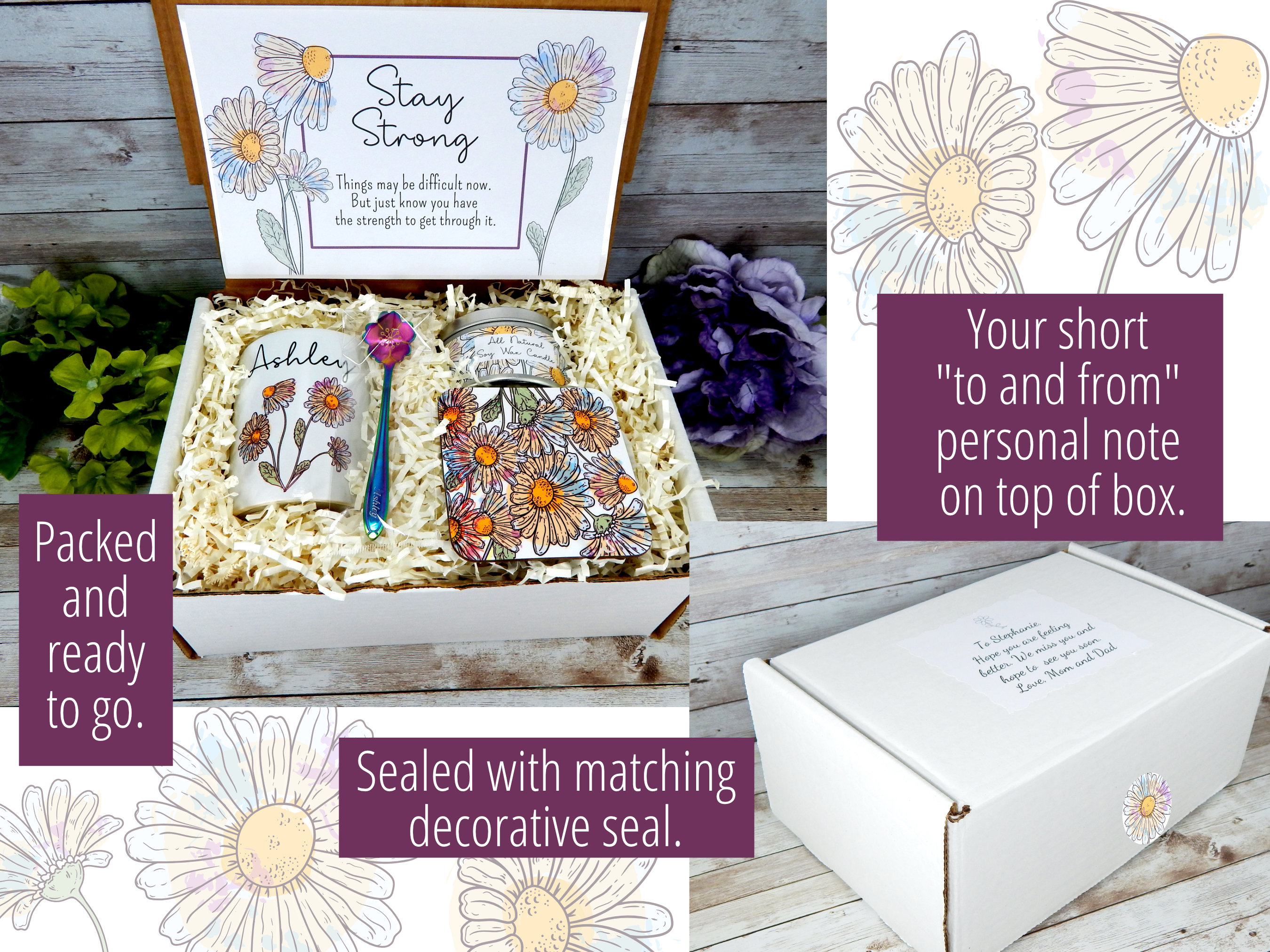 Personalized Gift for Encouragement With Coffee Mug Stay - Etsy