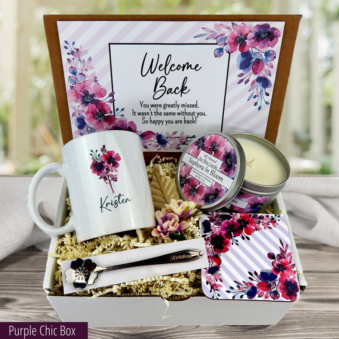 Welcome Back Gift Basket - Personalized Gift for Someone Coming Back ...