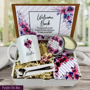 Welcome Back Gift Basket - Personalized Gift for Someone Coming Back ...