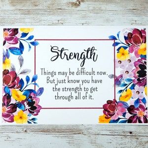 Personalized Gift Basket for Strength With Coffee Mug Stay | Etsy