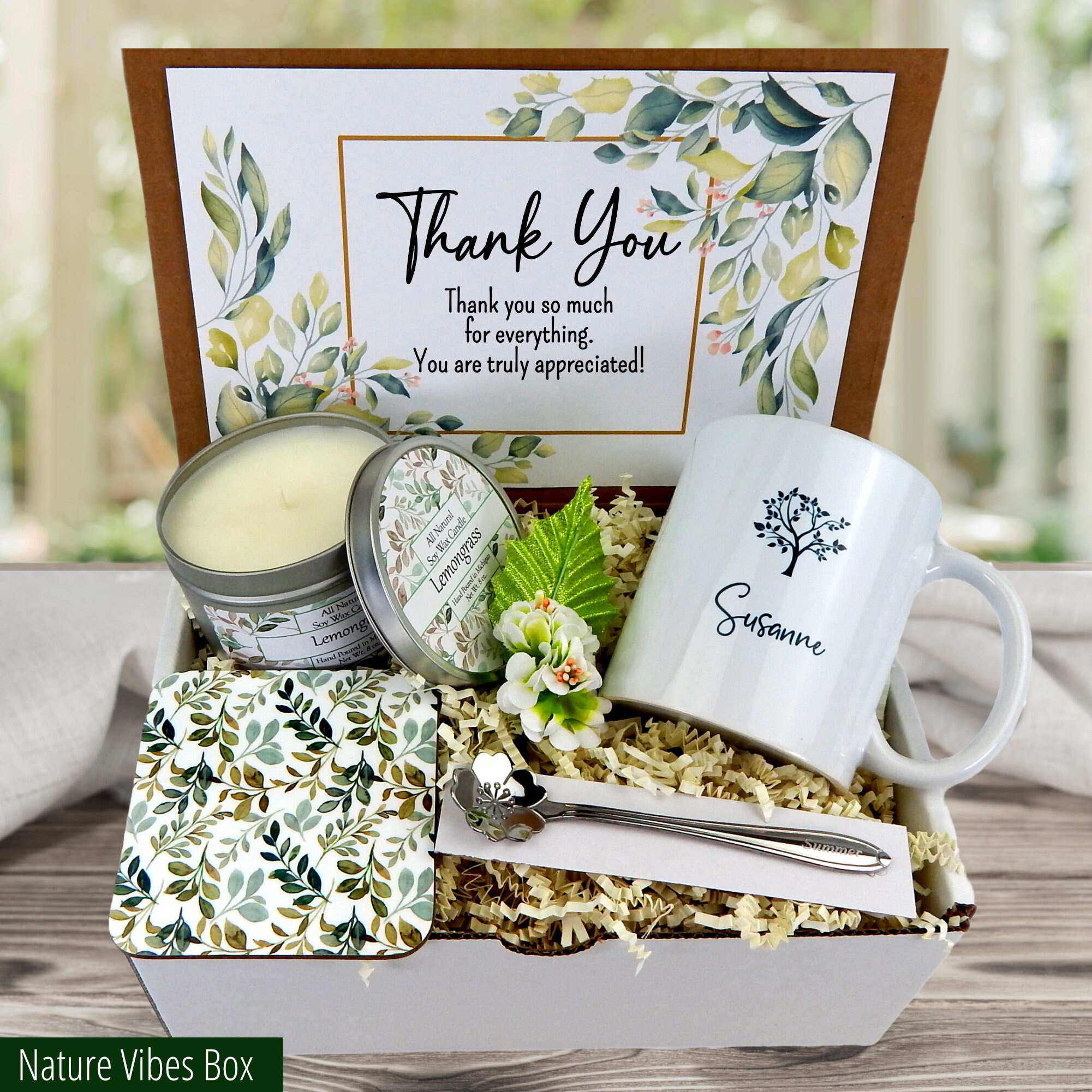 Personalized Thank You Gift Basket - Appreciation Gifts - Gift to Say ...