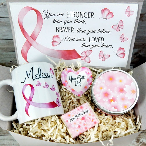 Breast Cancer Gift Basket Breast Cancer Gift Box | Etsy