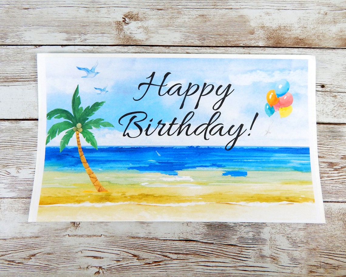 Beach Birthday Gift Basket Birthday Present for Beach Lover | Etsy