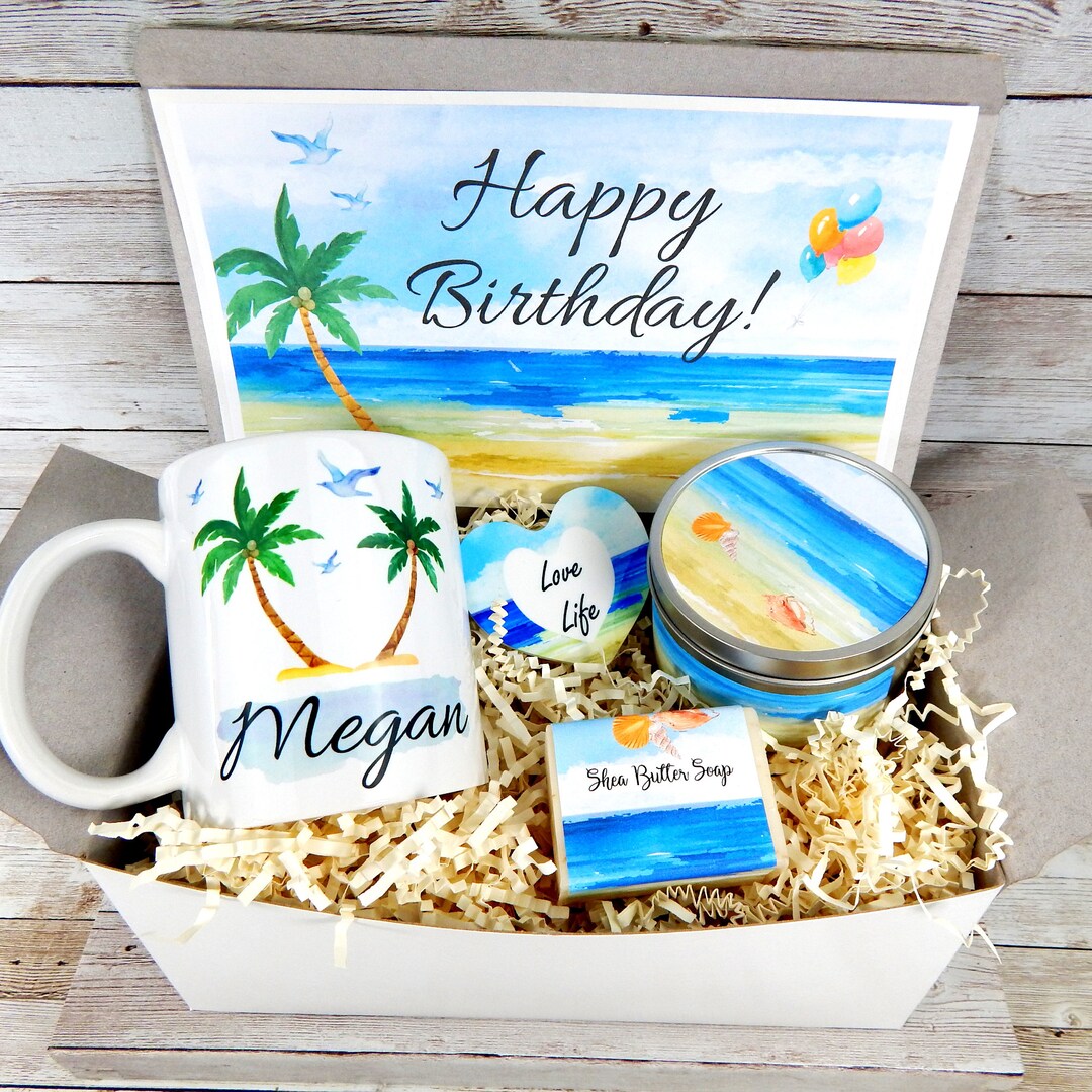 Beach Birthday Gift Basket Birthday Present for Beach Lover - Etsy
