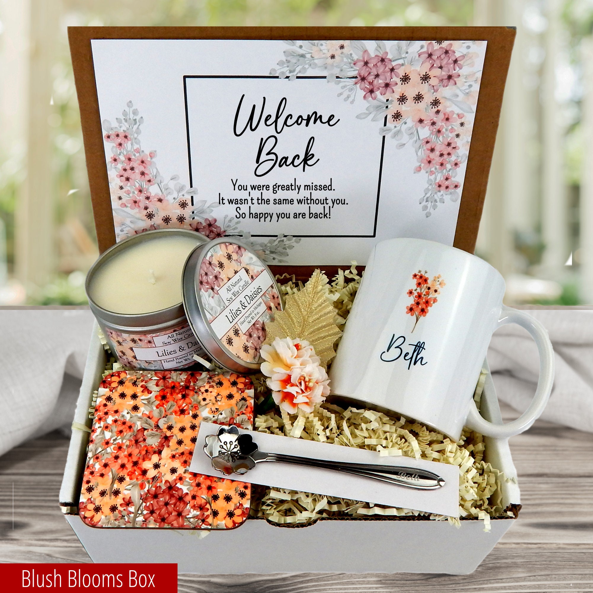 Welcome Back Gift Basket - Personalized Gift for Someone Coming Back ...
