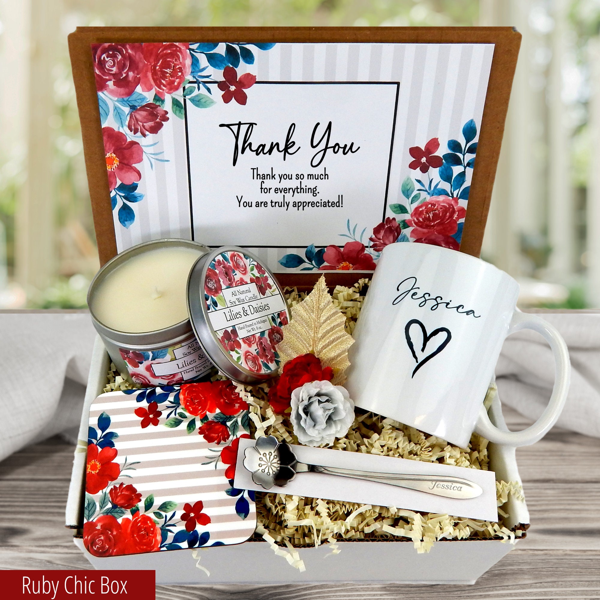 Personalized Thank You Gift Basket - Appreciation Gifts - Gift to Say ...