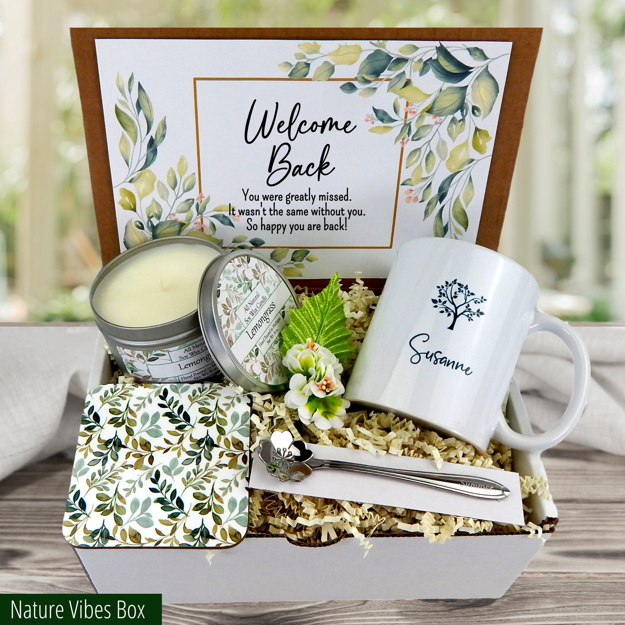 Welcome Back Gift Basket - Personalized Gift for Someone Coming Back ...