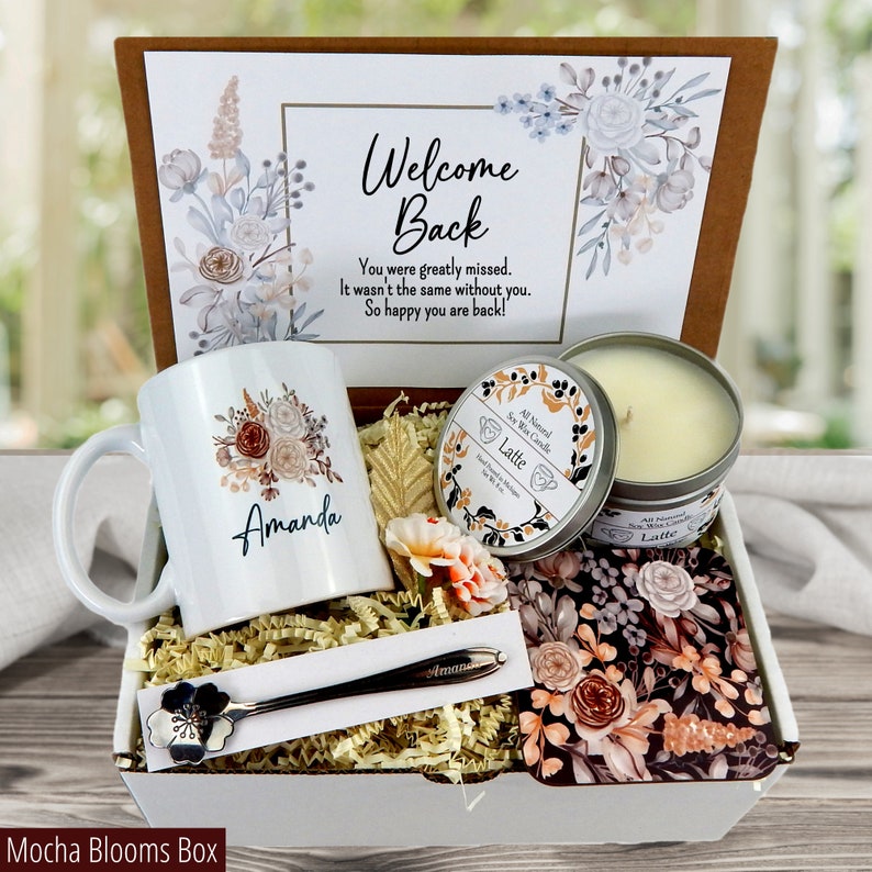 Welcome Back Gift Basket - Personalized Gift for Someone Coming Back ...