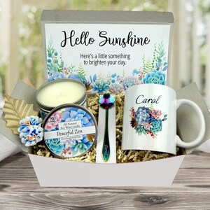 Hello Sunshine Gift Box - Personalized Sunshine Box - Sunshine Themed ...