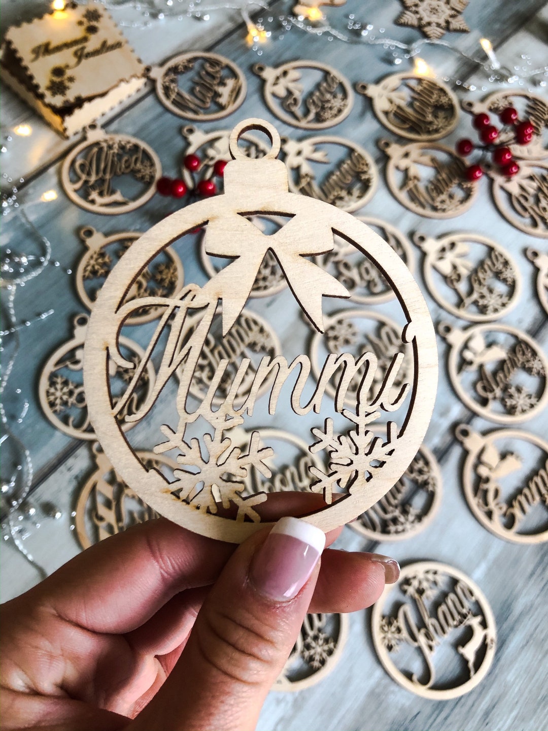 CUSTOM CHRISTMAS BAUBLES - Personalized Christmas Tree Toys - Christmas ...