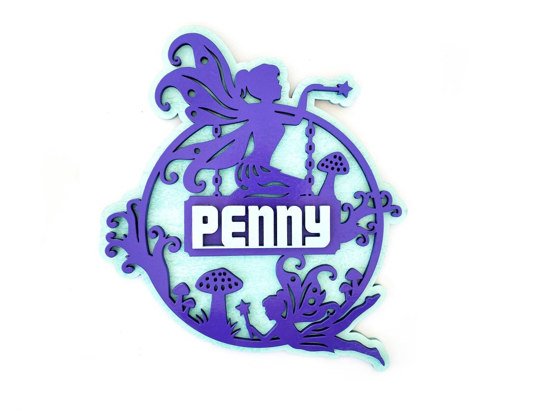 Fairy Fairies 3D Sign | Kids Fairytale Fantasy Sign | Personalized ...