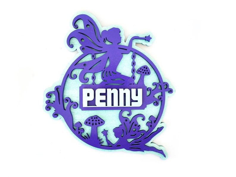 Fairy Fairies 3D Sign | Kids Fairytale Fantasy Sign | Personalized ...