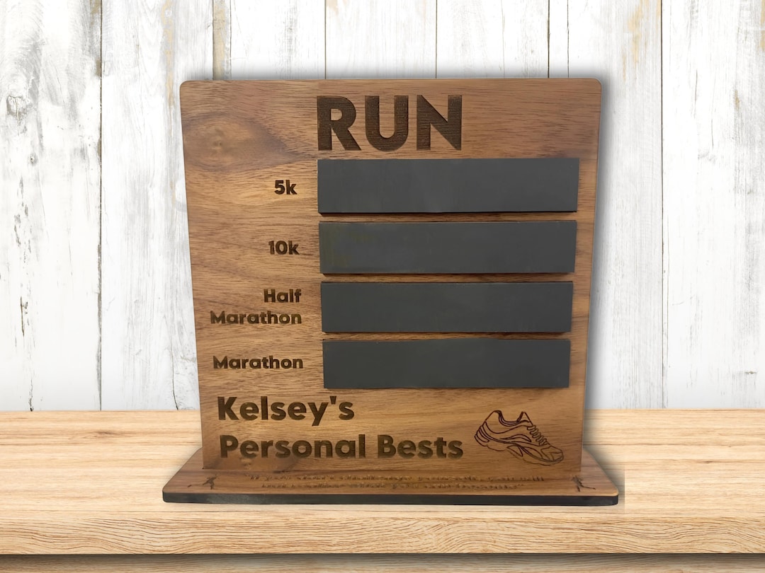 Personal Best Runner Gifts Running Frame PB Times Gifts for Runners ...