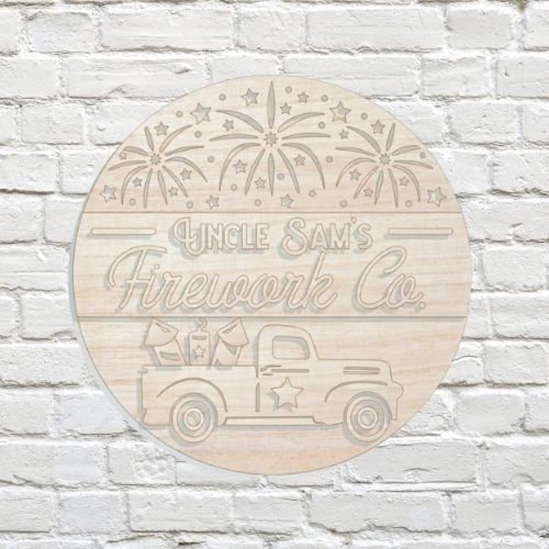 Uncle Sam's Firework Co. DIY Kit | Activity Sign | Multiple Sizes ...