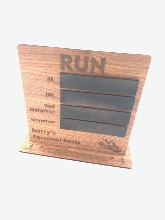 Personal Best Runner Gifts Running Frame PB Times Gifts for | Etsy