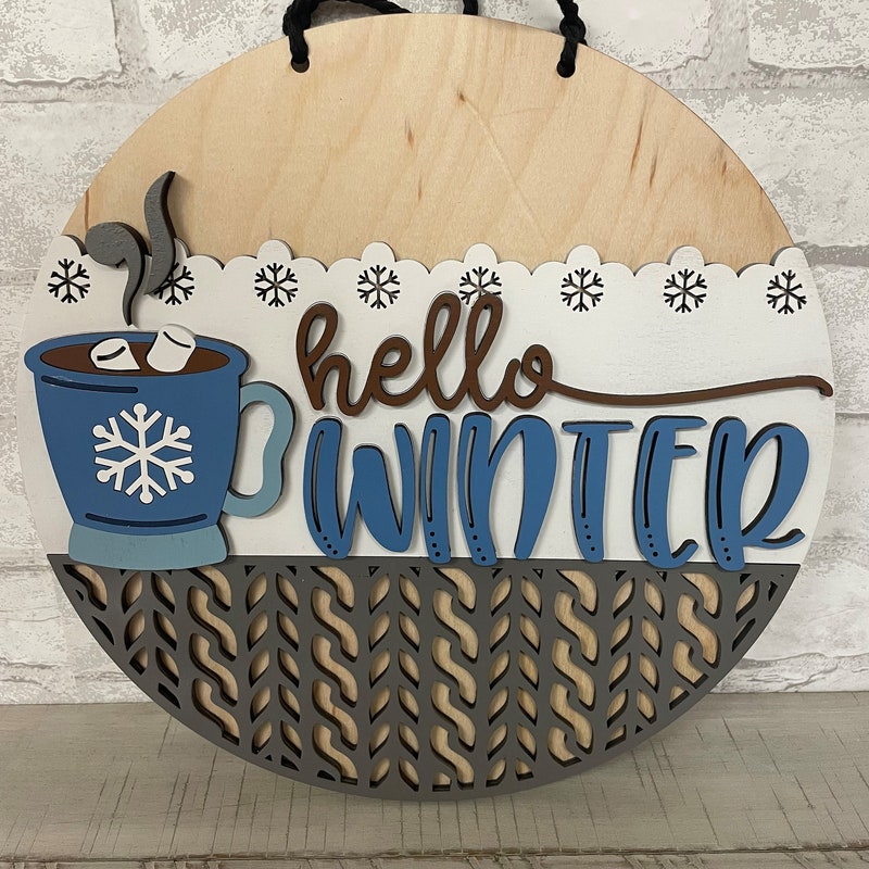Winter Door Decor - Etsy