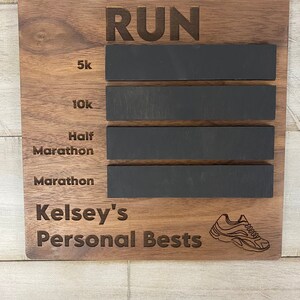 Personal Best Runner Gifts Running Frame PB Times Gifts for Runners ...