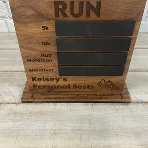 Personal Best Runner Gifts Running Frame PB Times Gifts for Runners ...