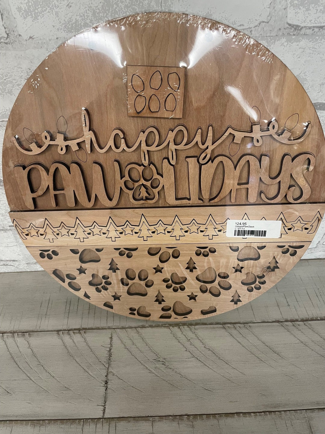 Happy Pawlidays DIY Kit Welcome Sign Multiple Sizes - Etsy