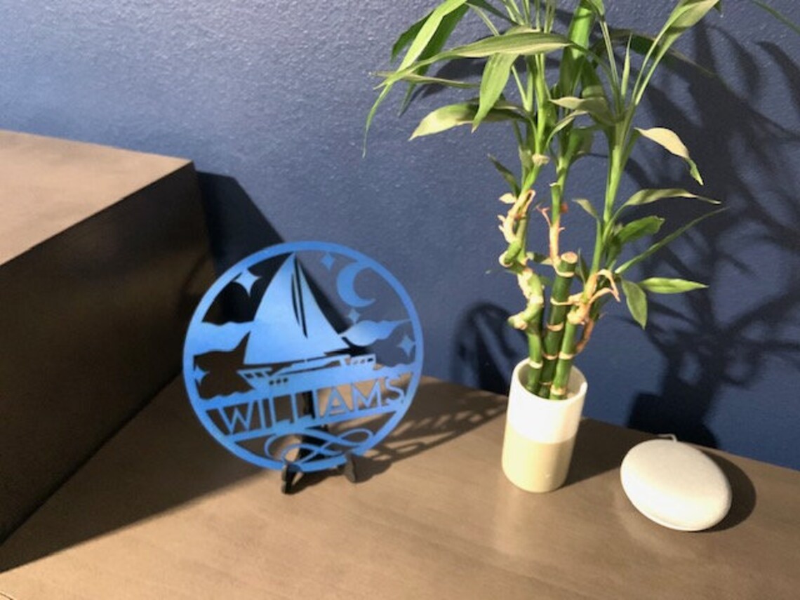 Personalized Sailboat Image Sign Home Decor | Family | Name Sign | Wood ...