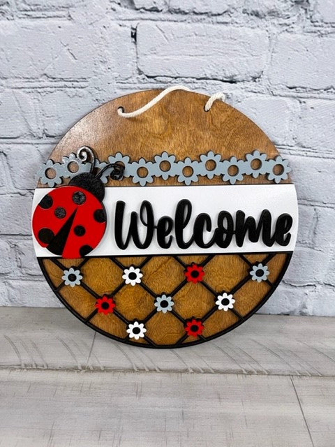 Ladybug Welcome Sign | Home Decor | Multiple Sizes Available ...