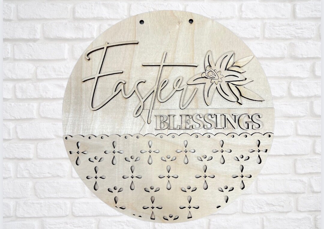 Easter Blessings DIY Kit | Activity Sign | Multiple Sizes Available - Etsy
