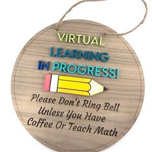 Virtual Learning in Progress Sign | Personalize Option | E-learning ...