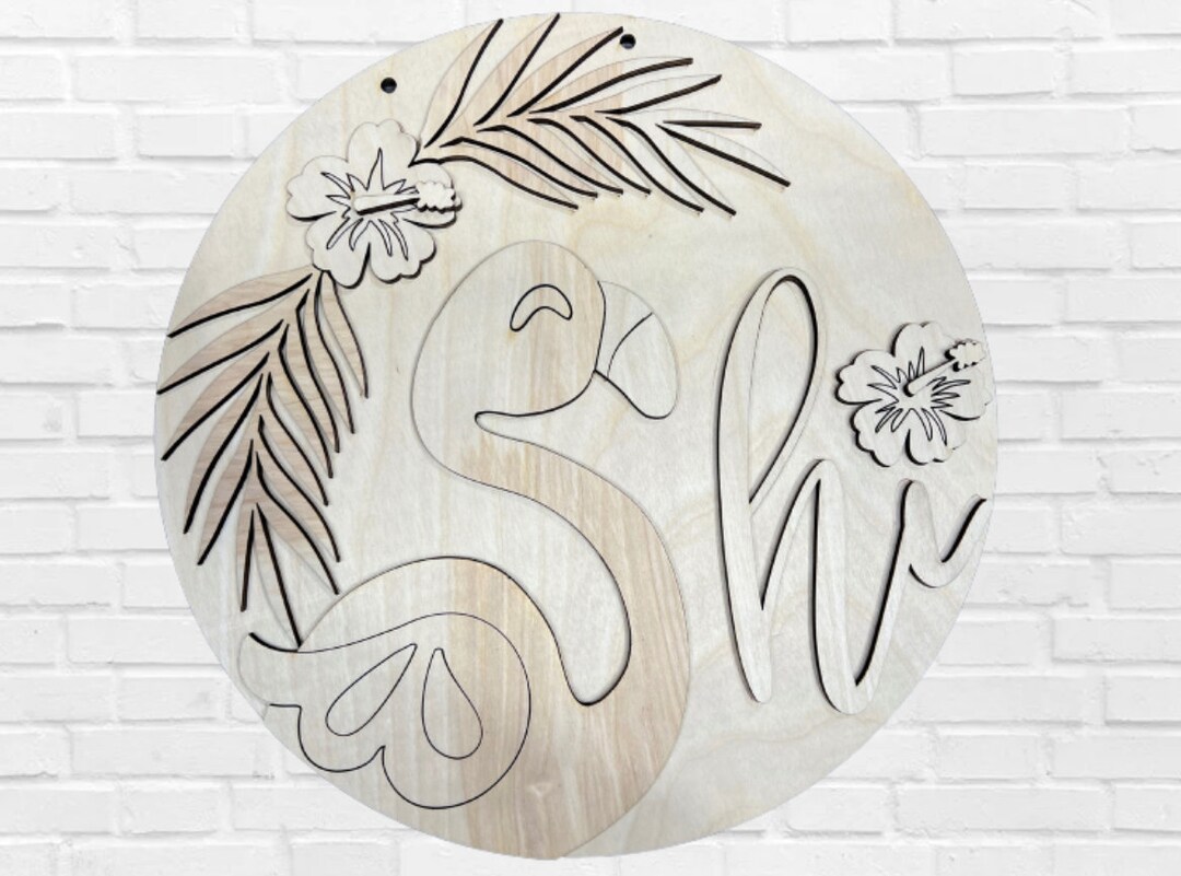 Hi Flamingo DIY Kit | Activity Sign | Multiple Sizes Available - Etsy