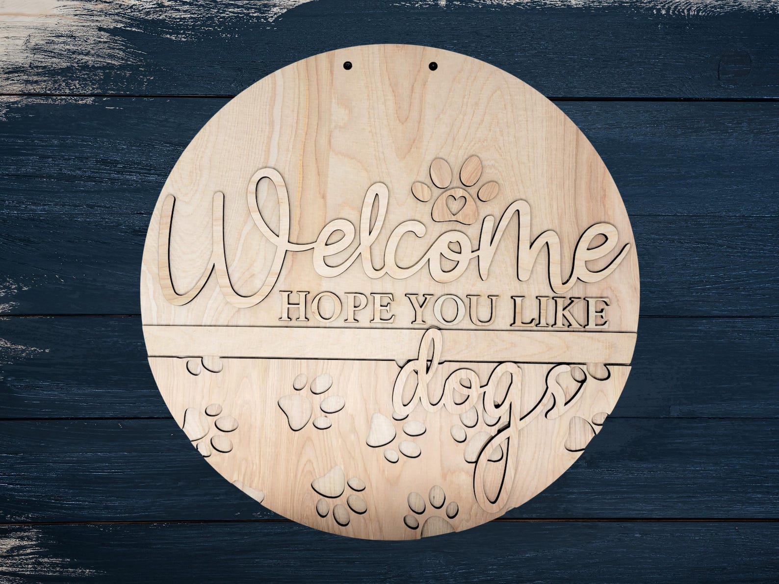 Welcome Hope You Like Dogs Sign DIY Kit | Activity Sign | Multiple ...