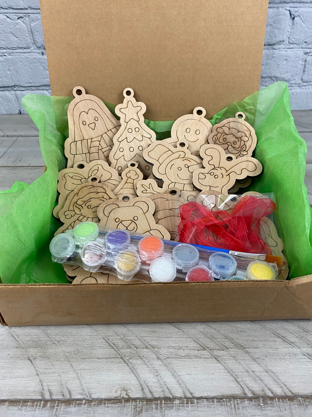 DIY Christmas Ornament Kit, Painting Kit | Make Your Own Ornaments ...