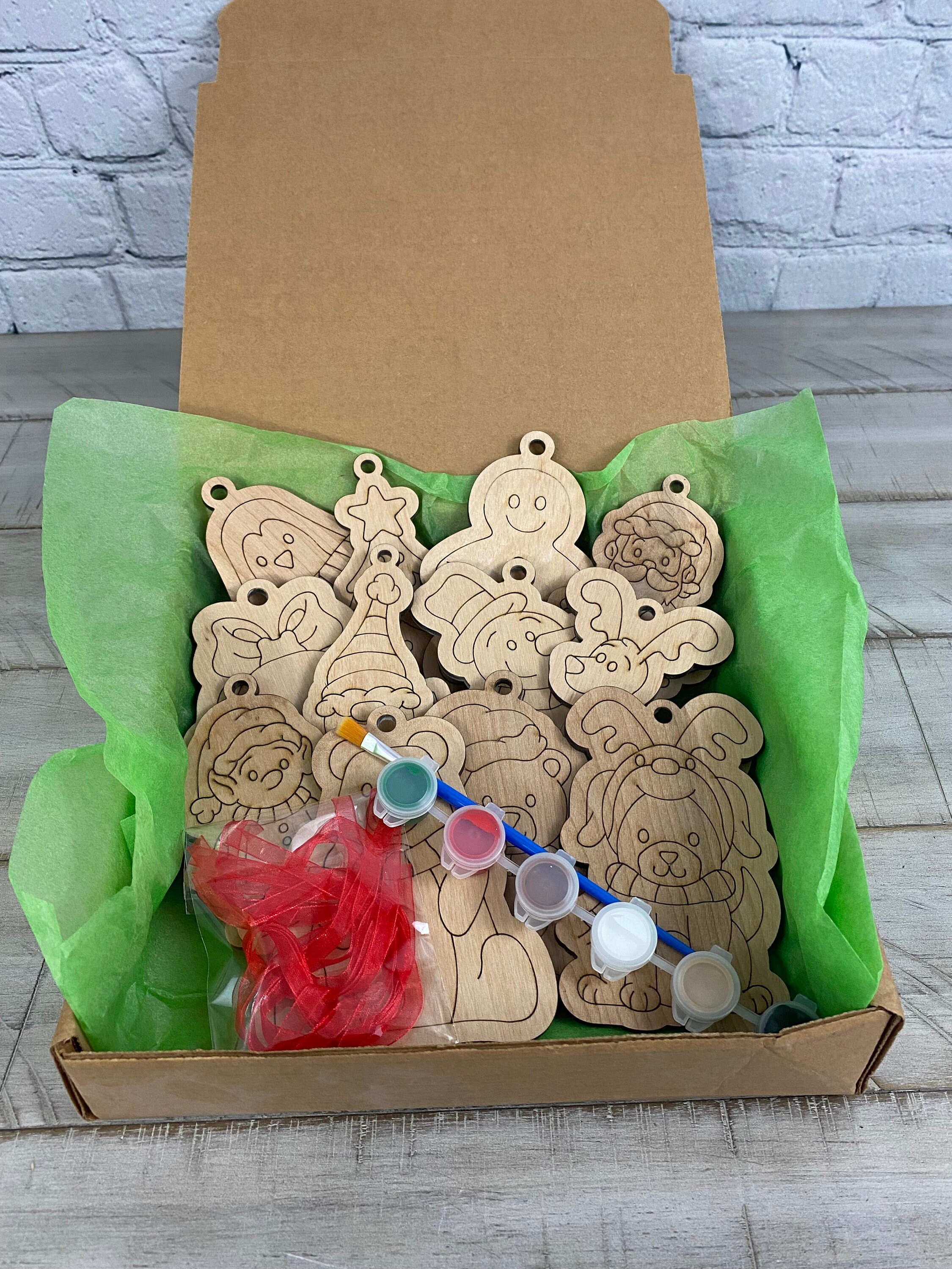 DIY Christmas Ornament Kit Painting Kit Make Your Own - Etsy