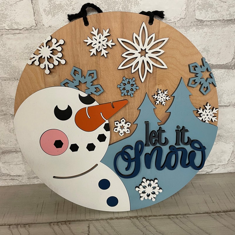 Snow Wood Sign - Etsy