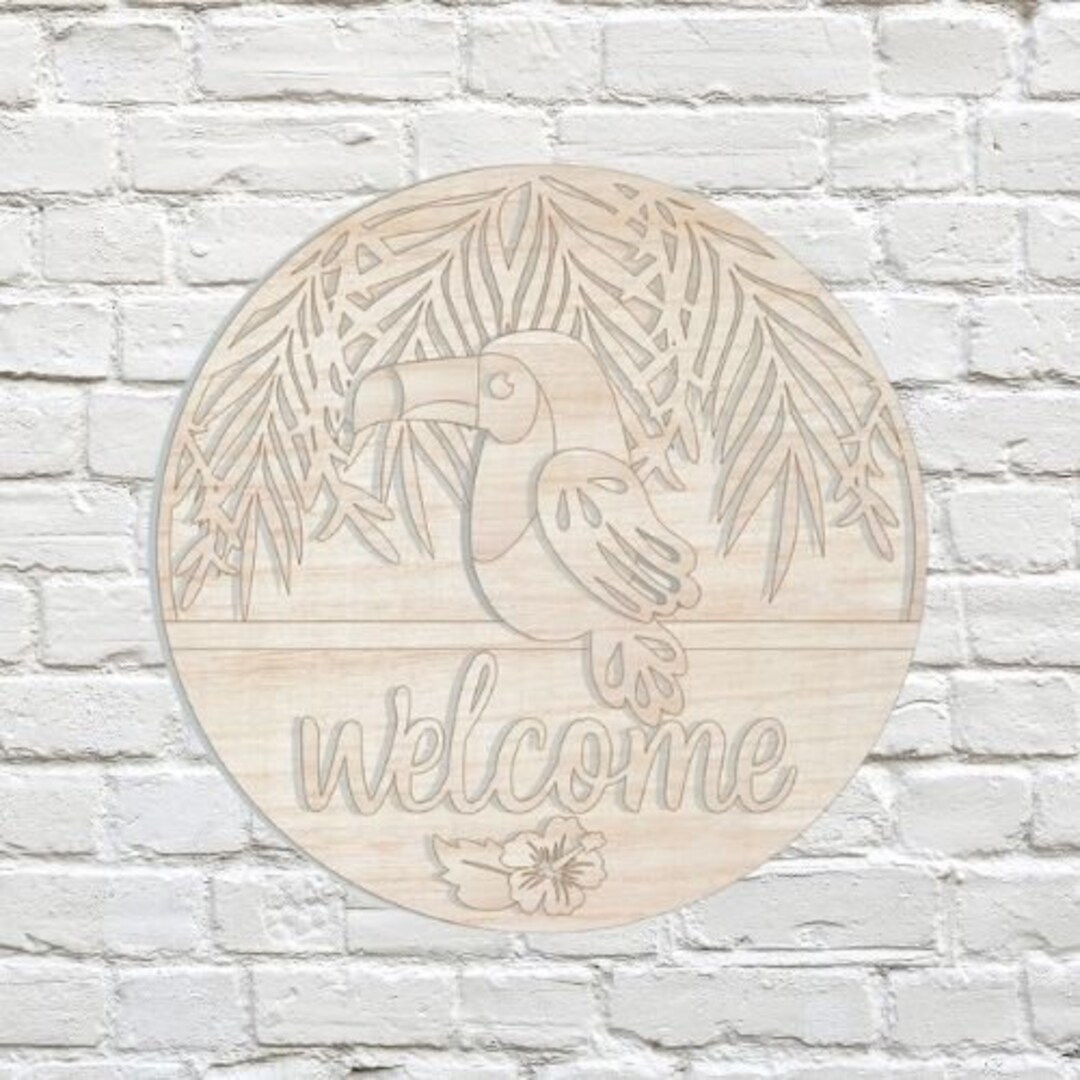 Welcome Toucan DIY Kit Activity Sign Multiple Sizes Available - Etsy