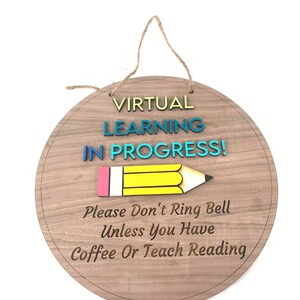 Virtual Learning in Progress Sign | Personalize Option | E-learning ...