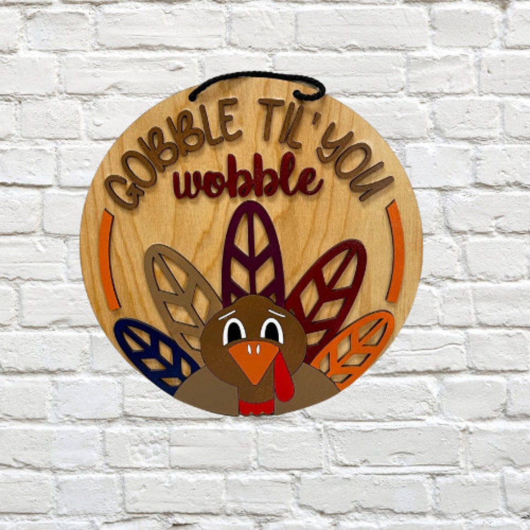 Gobble Wobble DIY Kit Welcome Sign Multiple Sizes Available - Etsy
