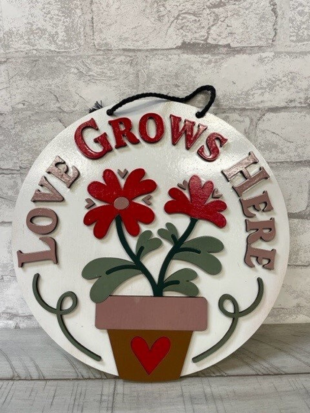 Love Grows Here Sign | Home Decor | Multiple Sizes Available ...