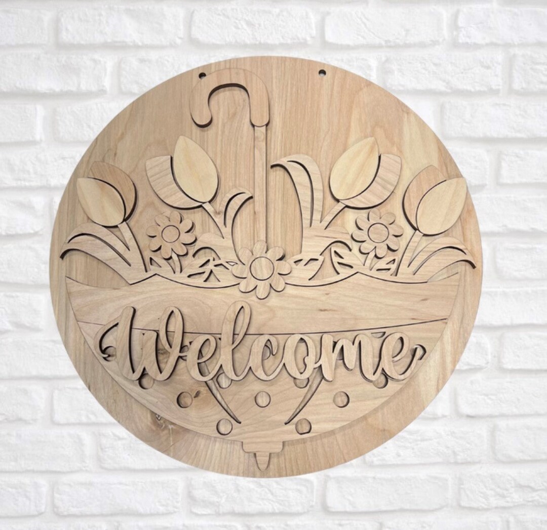 Welcome Tulip Umbrella DIY Kit | Activity Sign | Multiple Sizes ...