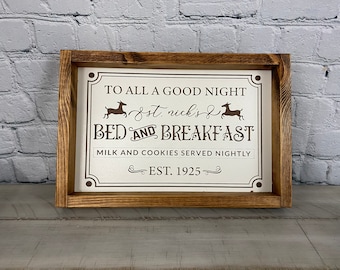 Bed Breakfast Sign - Etsy