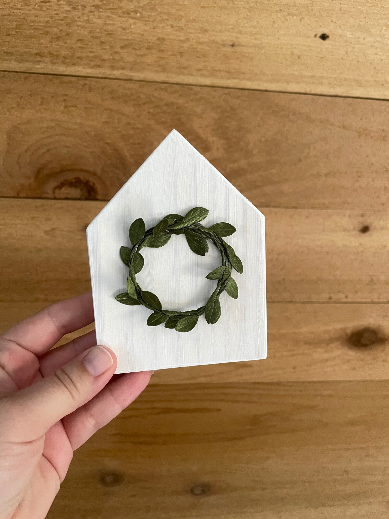 Wood House Blanks House Craft Blanks Wood Block House DIY House ...