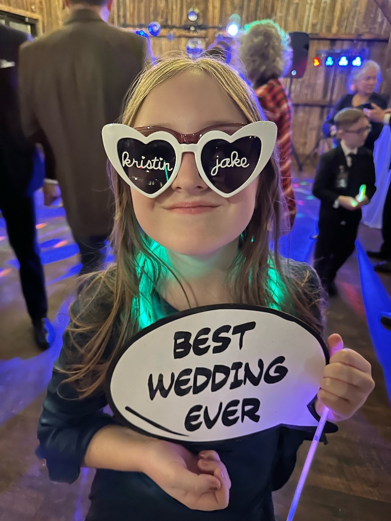 Wedding Photo Prop Photo Prop Sunglasses Personalized - Etsy