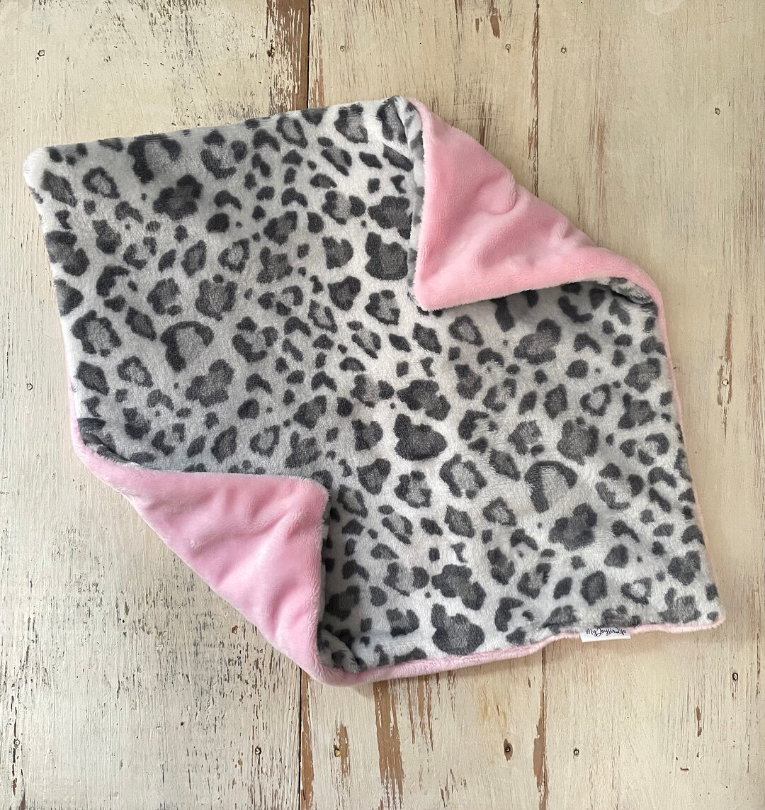 Leopard Print Lovey Blanket | Small Baby Blanket - Etsy