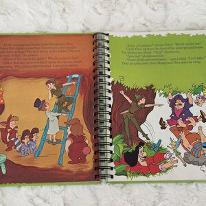 Peter Pan Big and Little Book Journal Sketchbook | Repurposed Book to ...