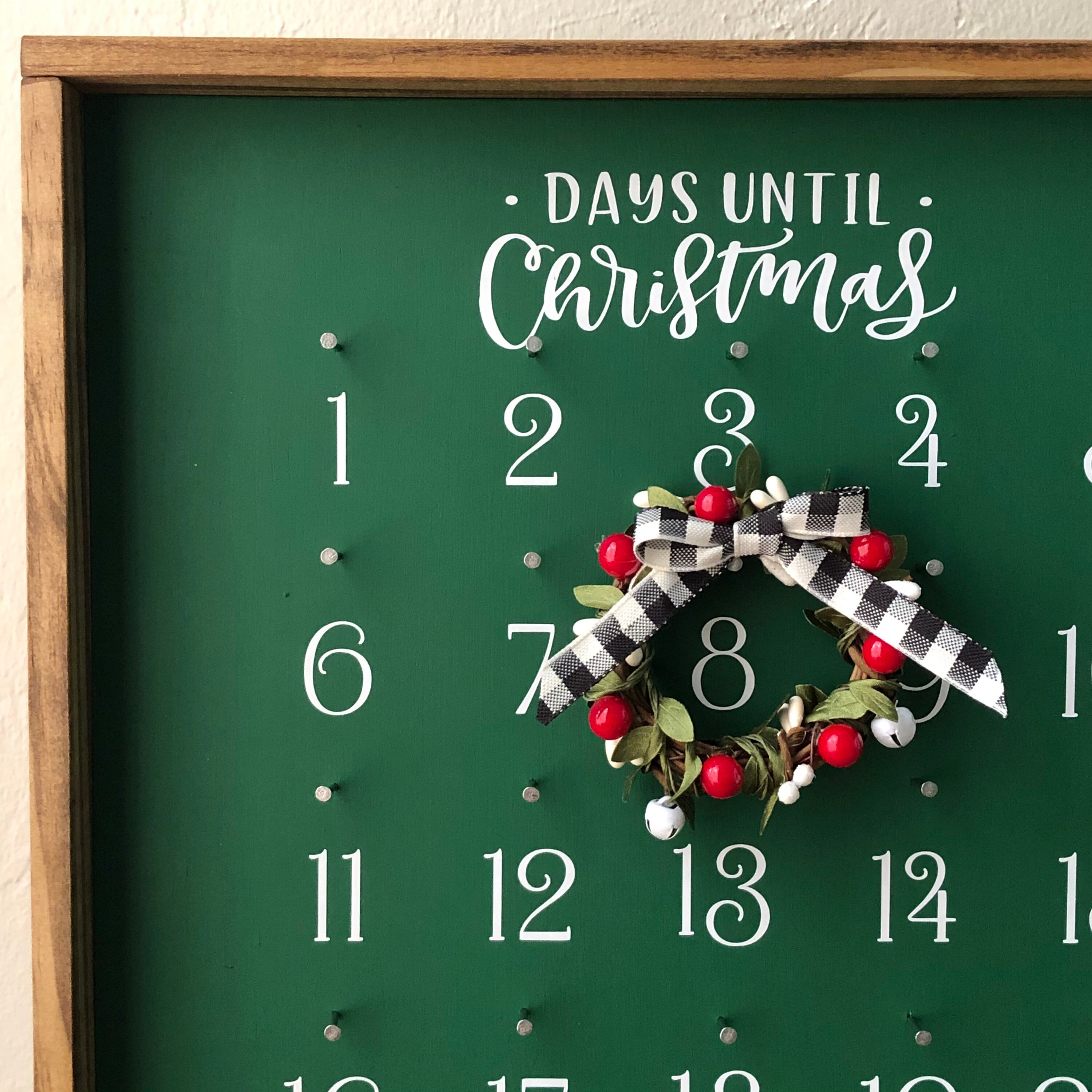 Christmas Countdown Countdown to Christmas Days Until | Etsy